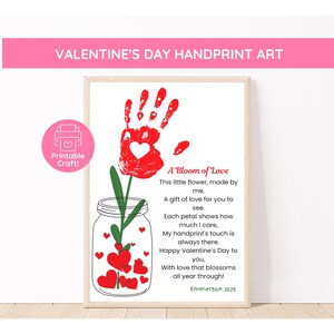 Valentines Handprint Poem - DIY Craft for Kids - Toddler Keepsake ...