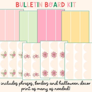Pink Christmas Bulletin Board Kit: Merry & Bright Classroom Decor ...
