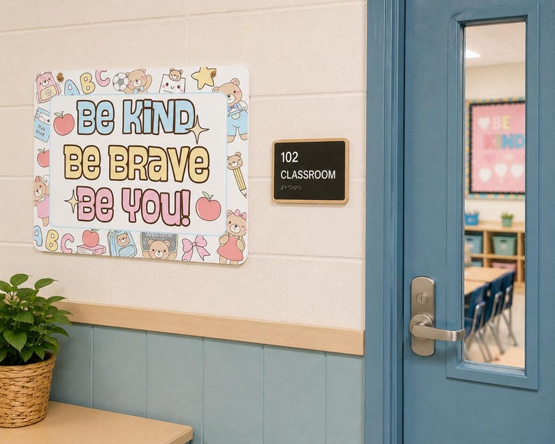 Editable Classroom Door Decor Kit: Welcome Back to School Bears ...