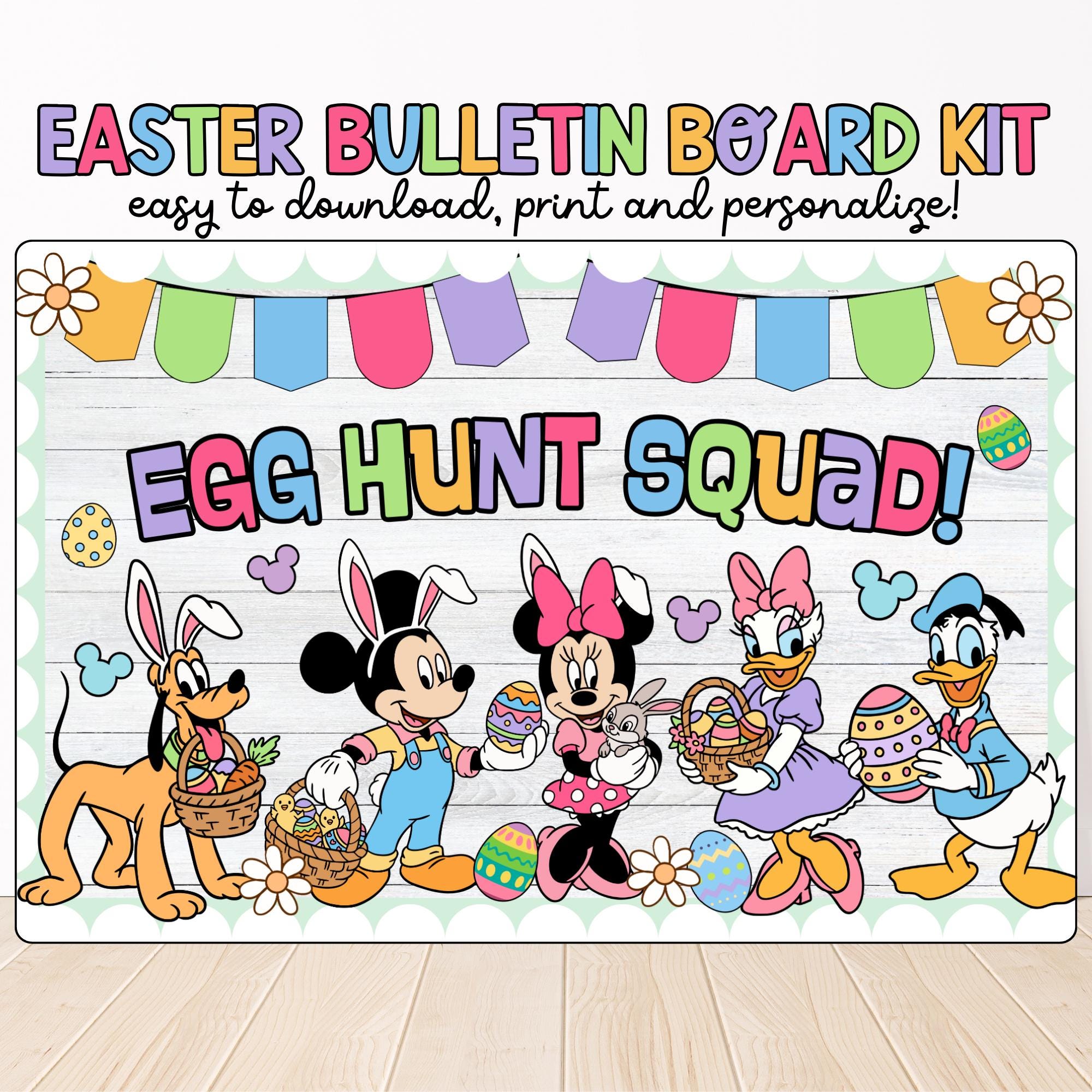 Easter Bulletin Board Kit: Spring Classroom Decor (printable) - Etsy