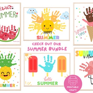 Summer Handprint Craft | Summer Craft for Kids | Summer Handprint Art ...
