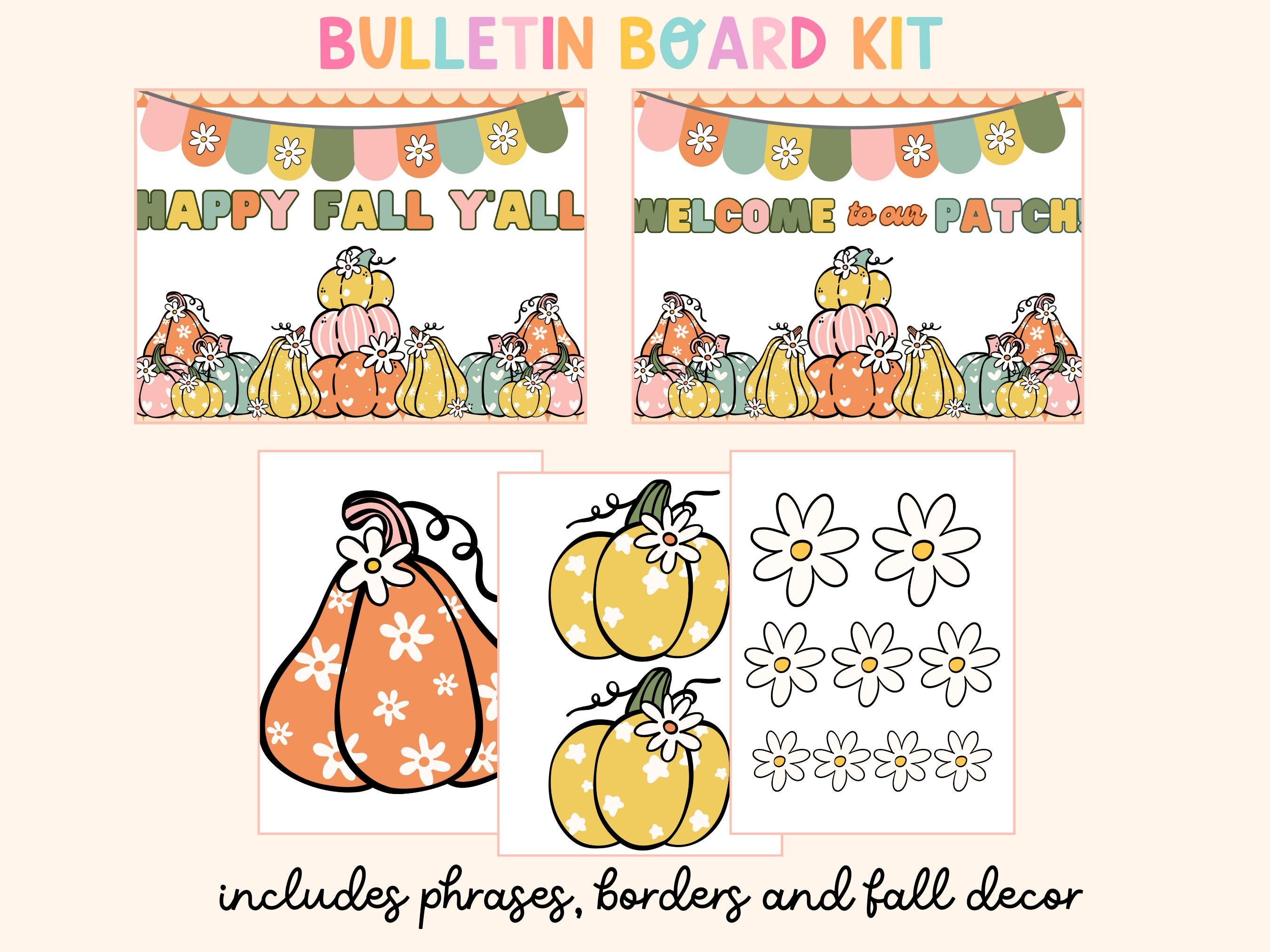 Happy Fall Y'all Bulletin Board Kit: Classroom Decor (digital Download ...