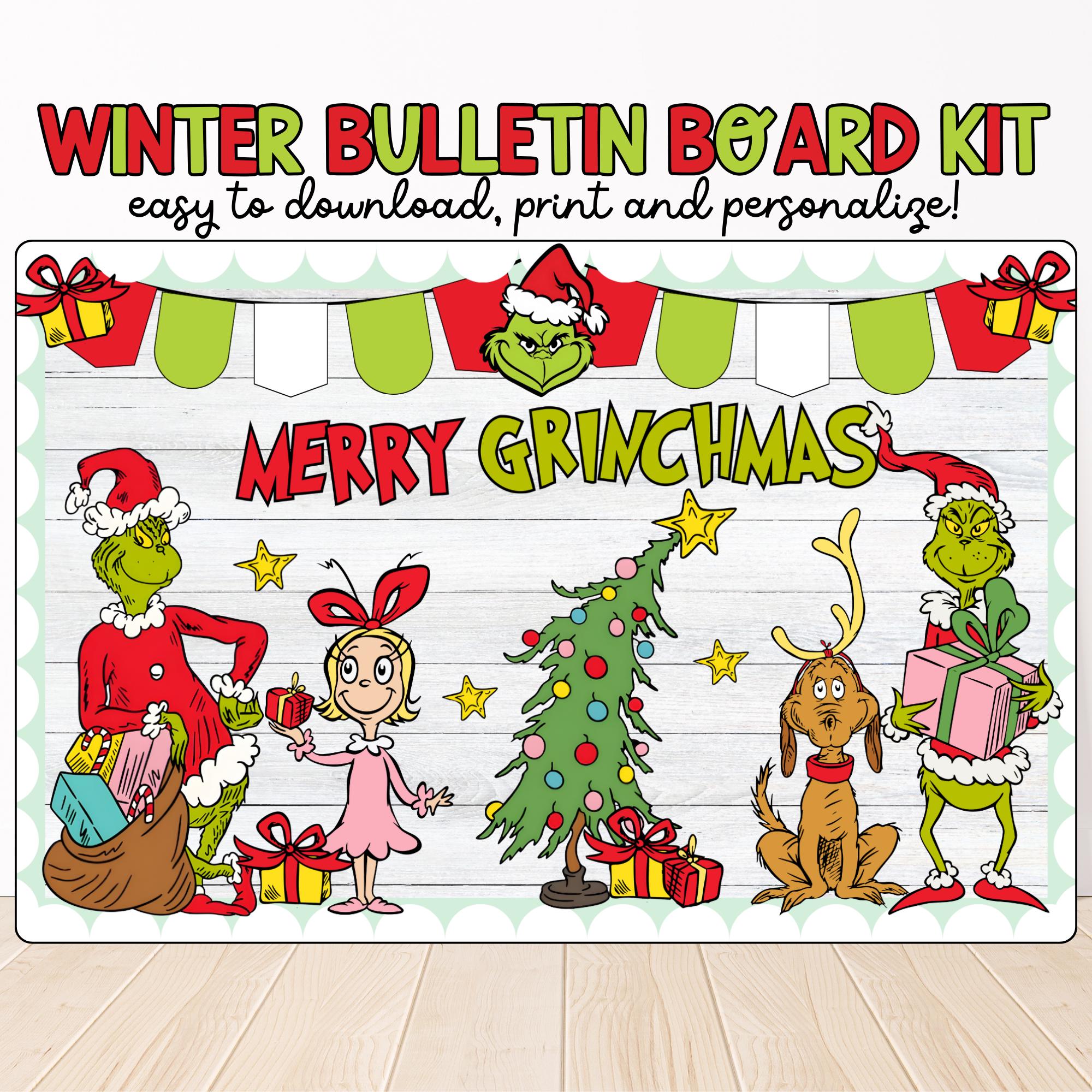 Christmas Bulletin Board Kit: Fun December Classroom Decor (digital ...