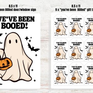 Youve Been Booed | We Have Been Booed | Booed Sign | Halloween Boo Gram ...