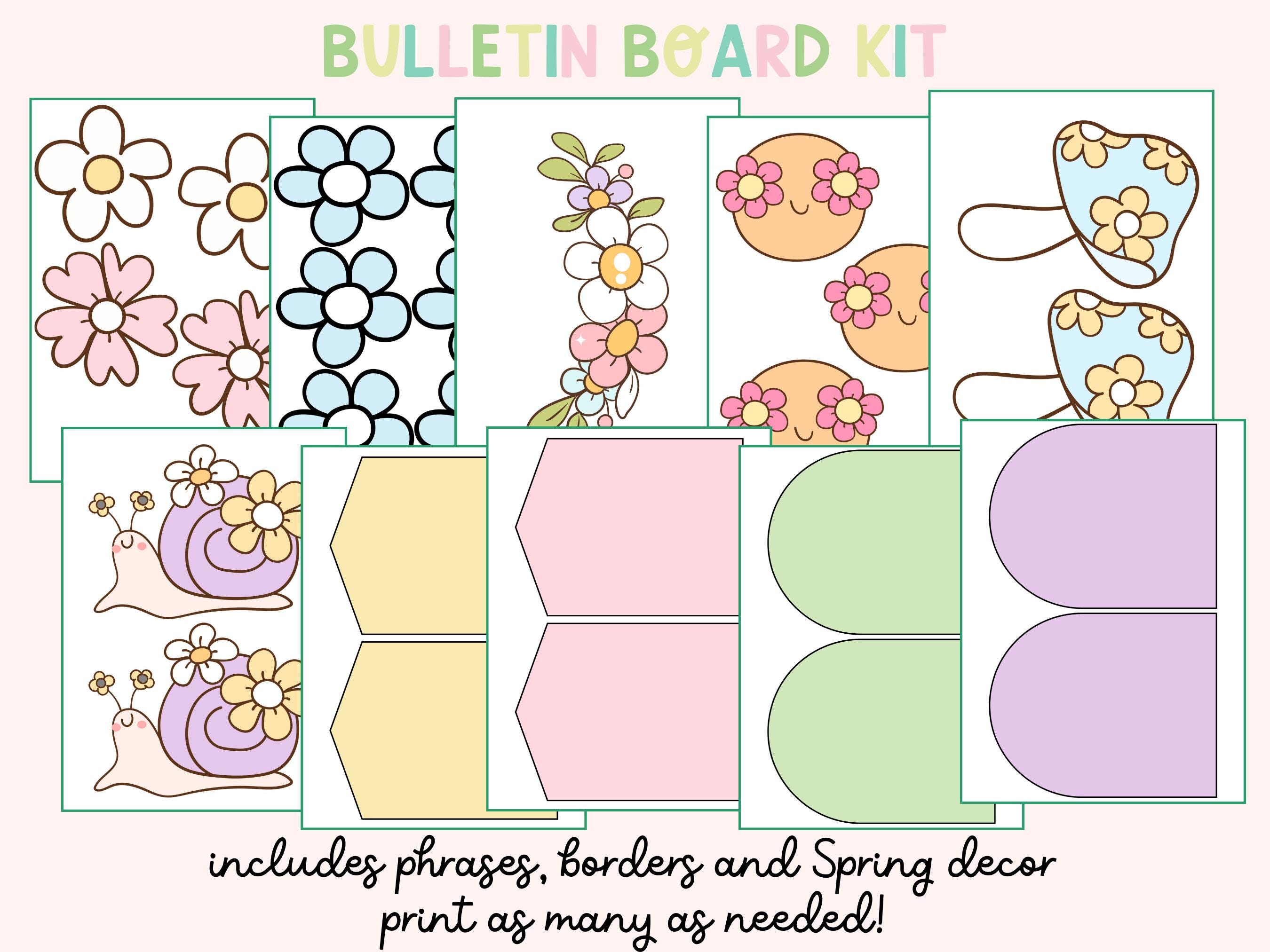 Spring Bulletin Board Kit: Classroom Decor (digital Download) - Etsy