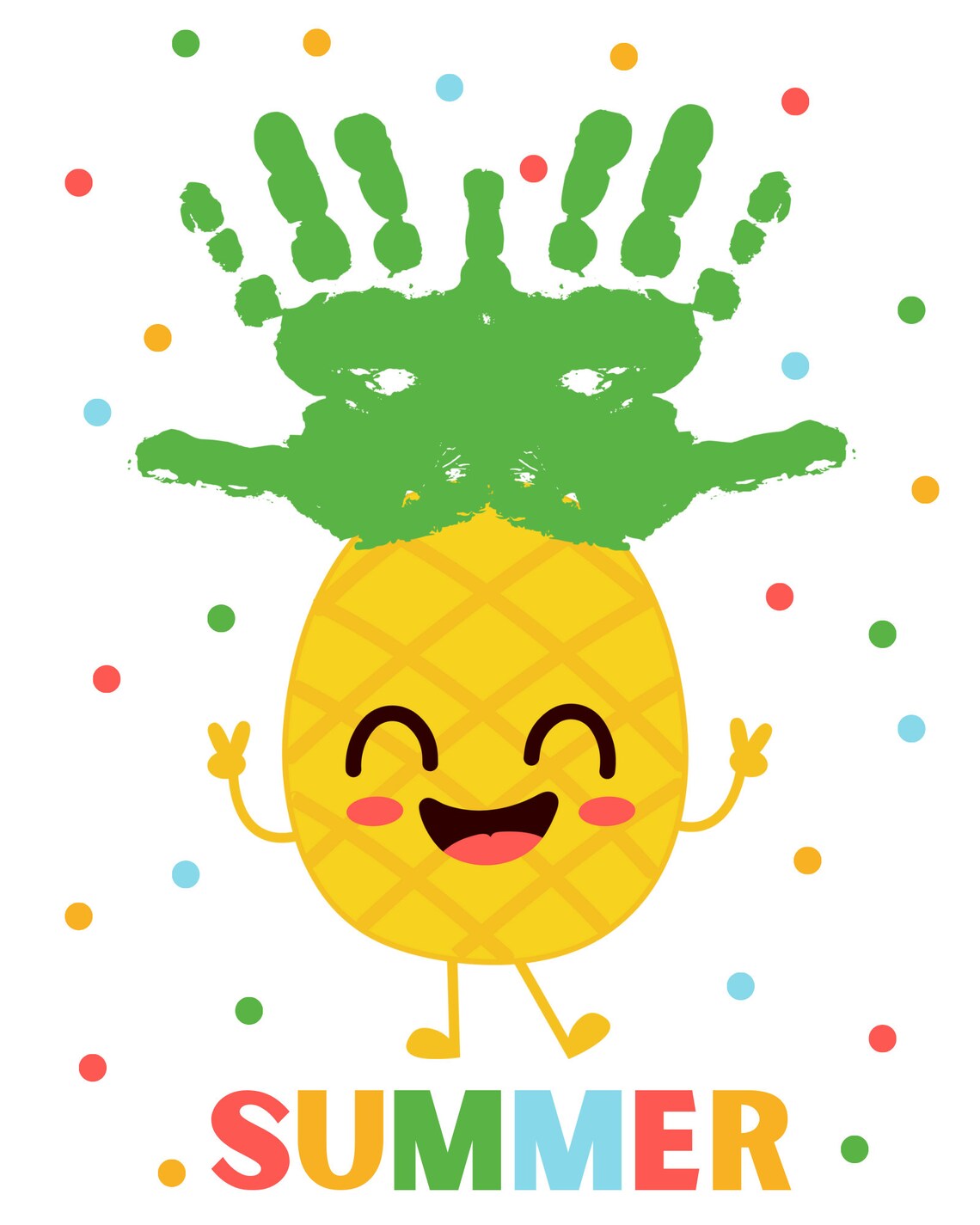 Summer Handprint Craft Bundle Summer Craft for Kids Homeschool Crafts ...