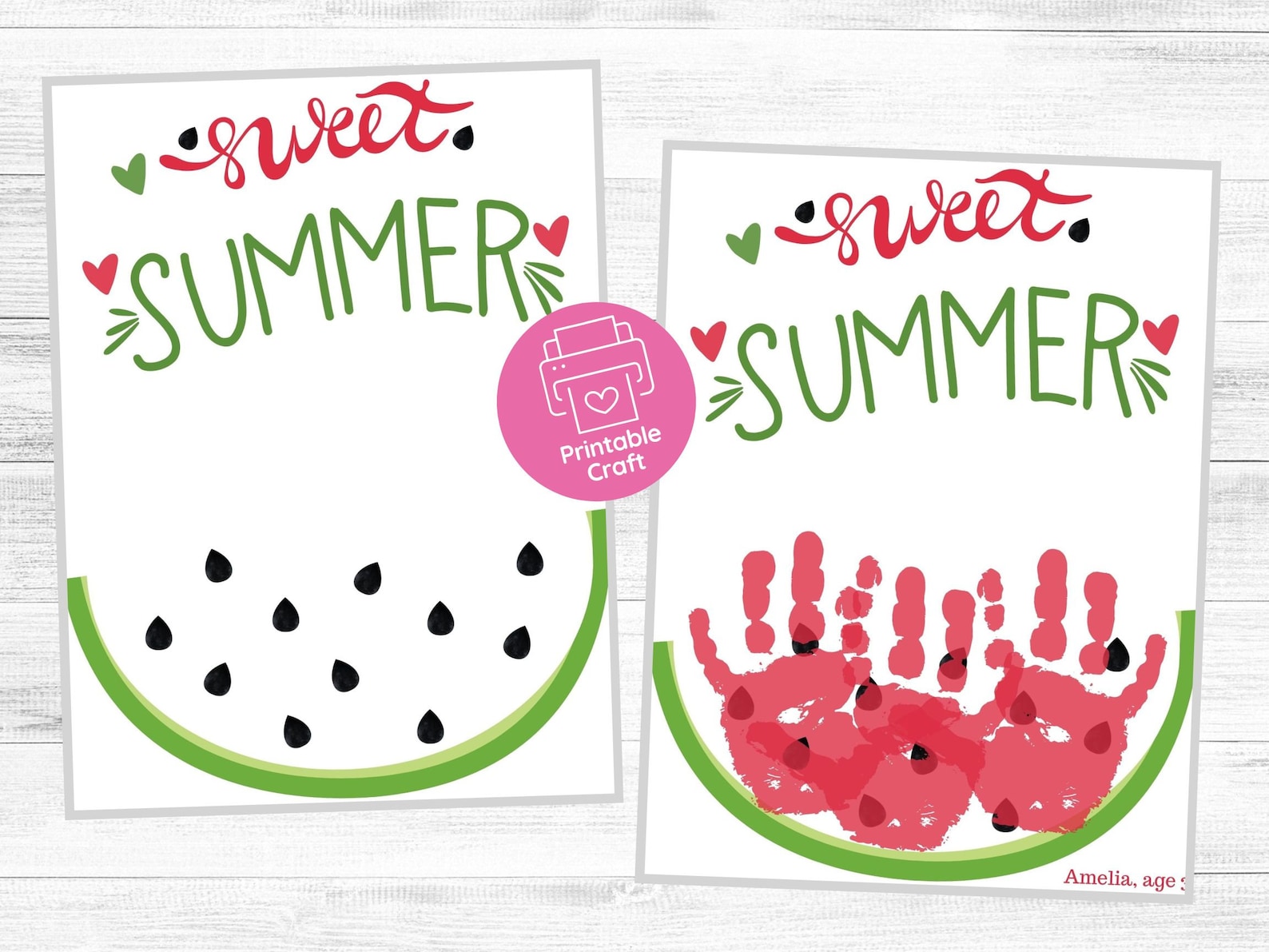 Summer Handprint Craft Summer Craft for Kids Summer Handprint Art ...