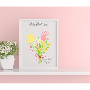Mothers Day Handprint Art, Mothers Day Handprint Craft, Handprint ...