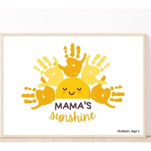 Mothers Day Handprint Art Bundle | Kids Baby | Footprint Art | Mother's ...