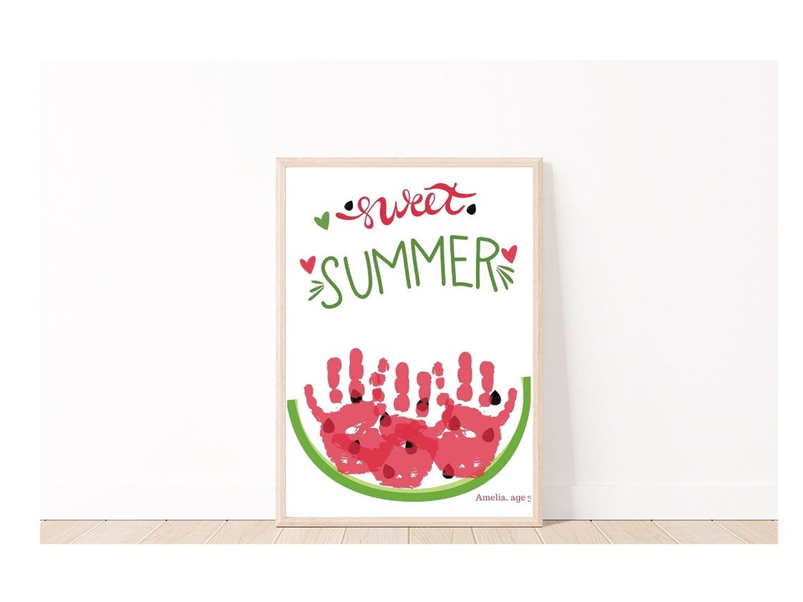 Summer Handprint Craft Summer Craft for Kids Summer Handprint Art ...