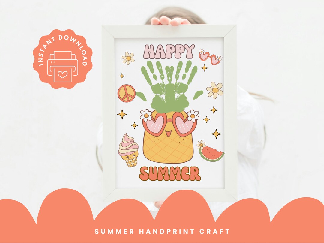 Summer Handprint Craft | Summer Craft for Kids | Summer Handprint Art ...