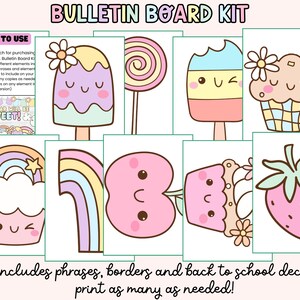 Sweet Theme Bulletin Board Kit, Classroom Decor (digital Download) - Etsy