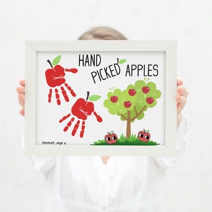Apple Handprint Craft, Back to School, Handprint Art Craft for Kids ...