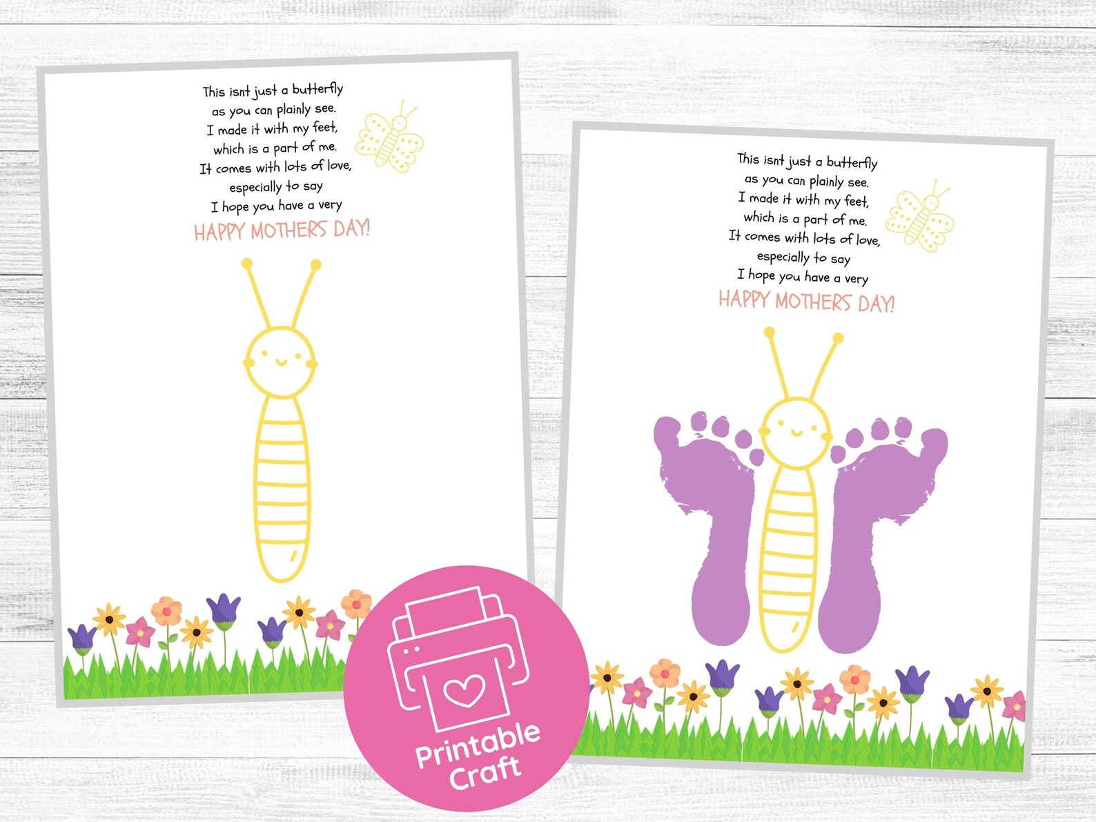 Printable Mothers Day Handprint Poem Gift for Mom Mother's Day ...