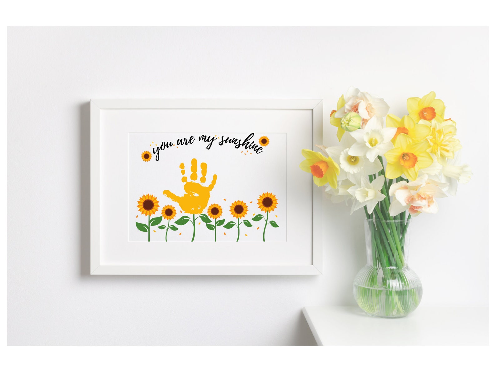 Sunflower Handprint Craft Fall Handprint Art Handprint - Etsy Canada