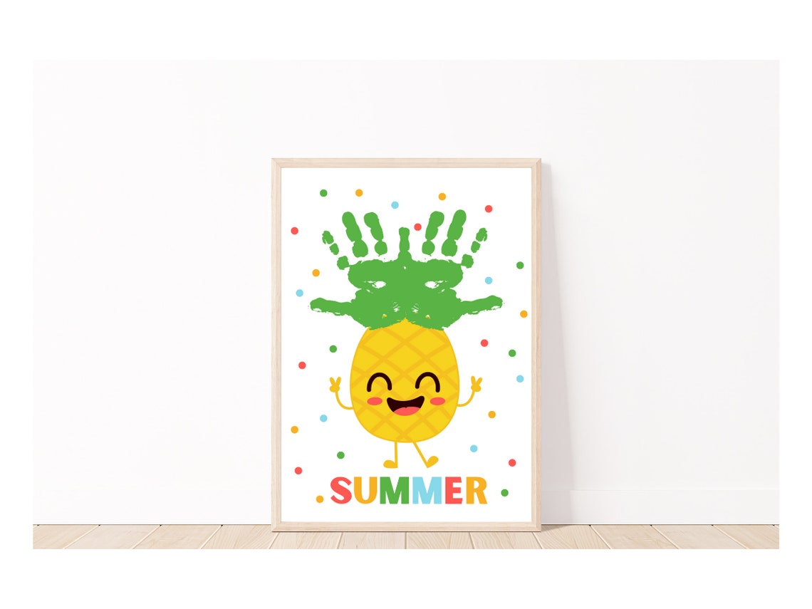 Summer Handprint Craft Summer Craft for Kids Summer Fun Activity Summer ...