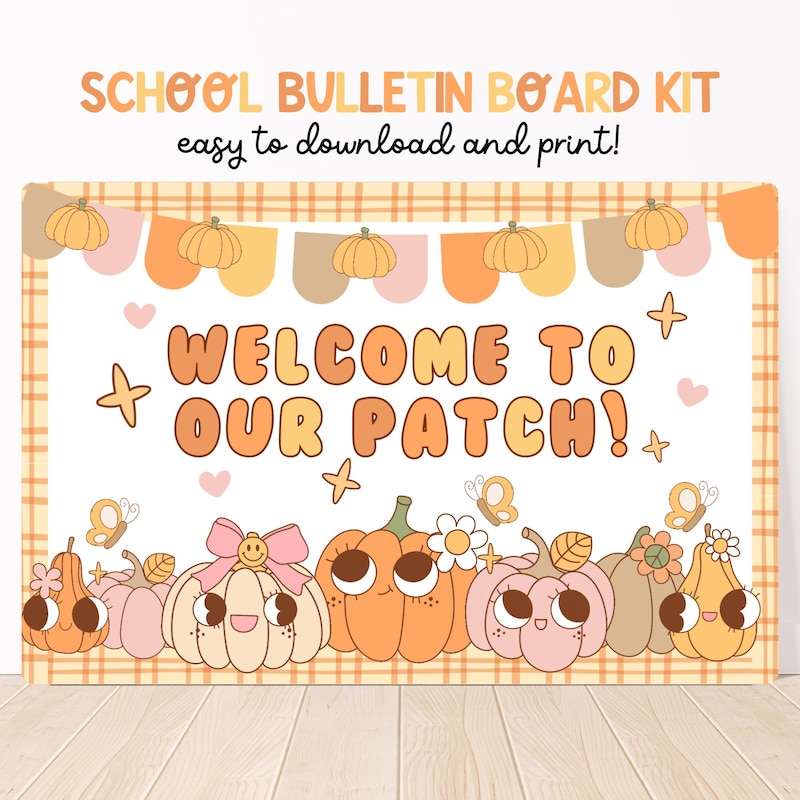 Pumpkin Patch Bulletin Board - Etsy