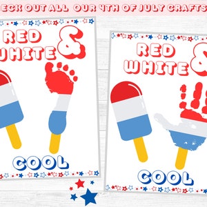 4th of July Footprint Craft | Fourth of July Footprint Craft for Kids ...