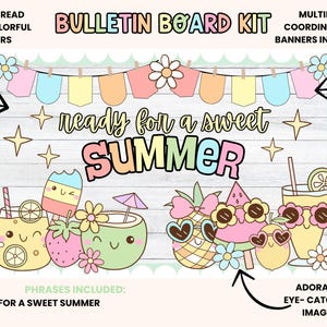End of Year Bulletin Board Kits, Fun Summer Class Decor, End of Year ...