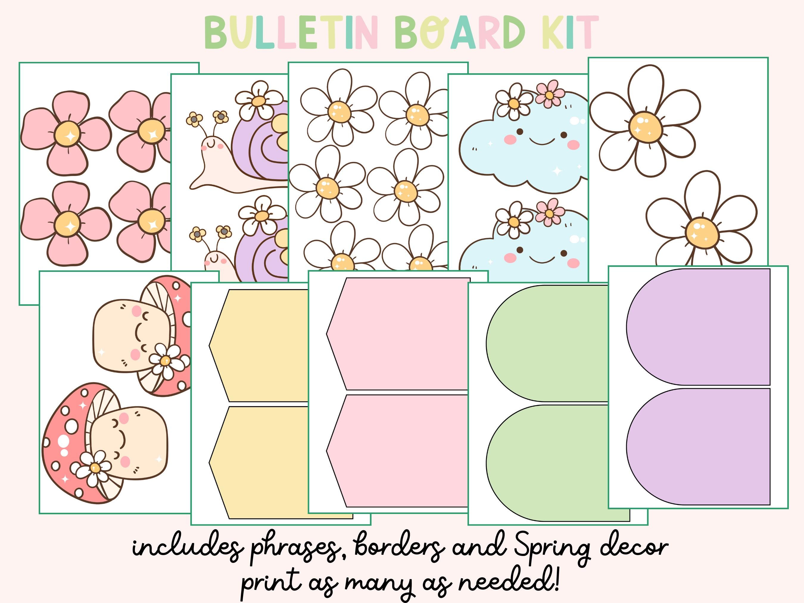 Spring Bulletin Board Kit: Printable Classroom Decor (digital Download ...