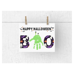 Halloween Handprint Craft | Halloween Keepsake | Halloween Kids Craft ...