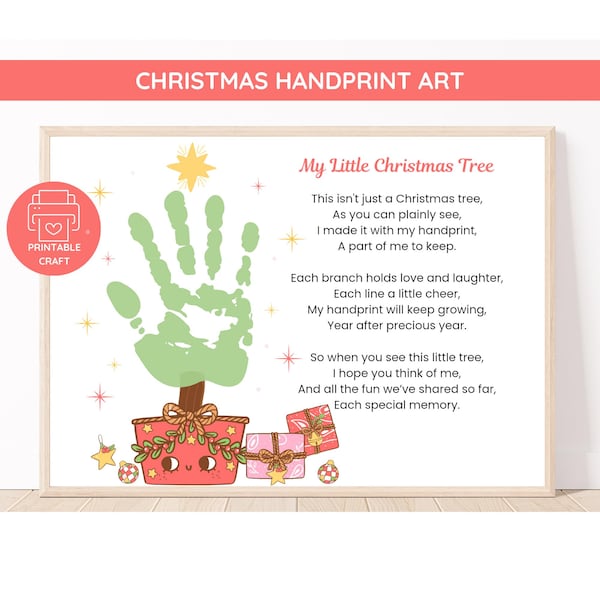 Christmas Tree Handprint Poem - Etsy