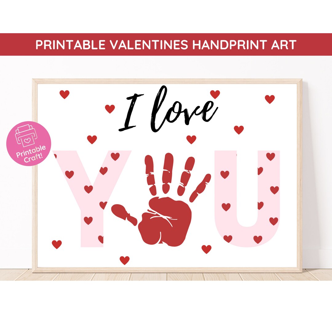 Valentines Day Handprint Craft | My First Valentines | Preschool ...