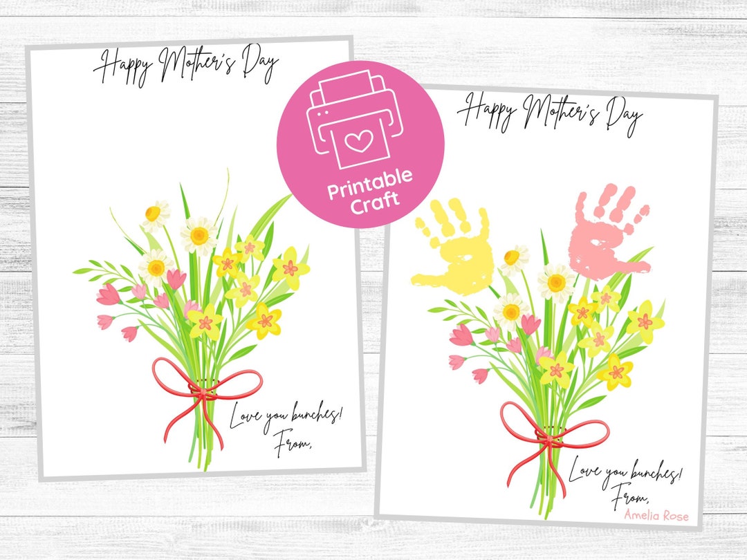 Mothers Day Handprint Art, Mothers Day Handprint Craft, Handprint ...