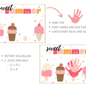Summer Handprint Craft | Summer Craft for Kids | Summer Handprint Art ...