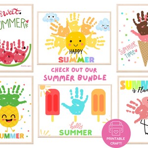 Summer Handprint Craft| Summer Craft for Kids| Summer Handprint Art ...