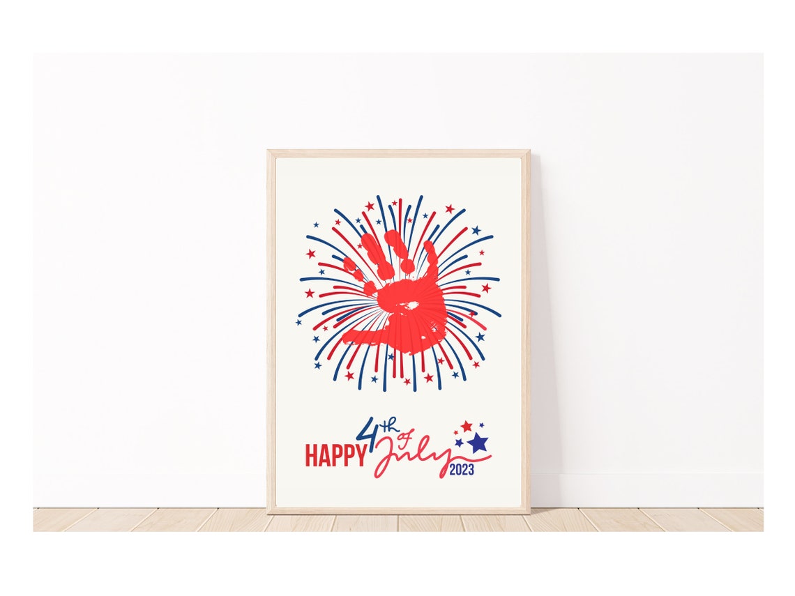 4th of July Handprint Craft Fourth of July Handprint Craft for Kids ...