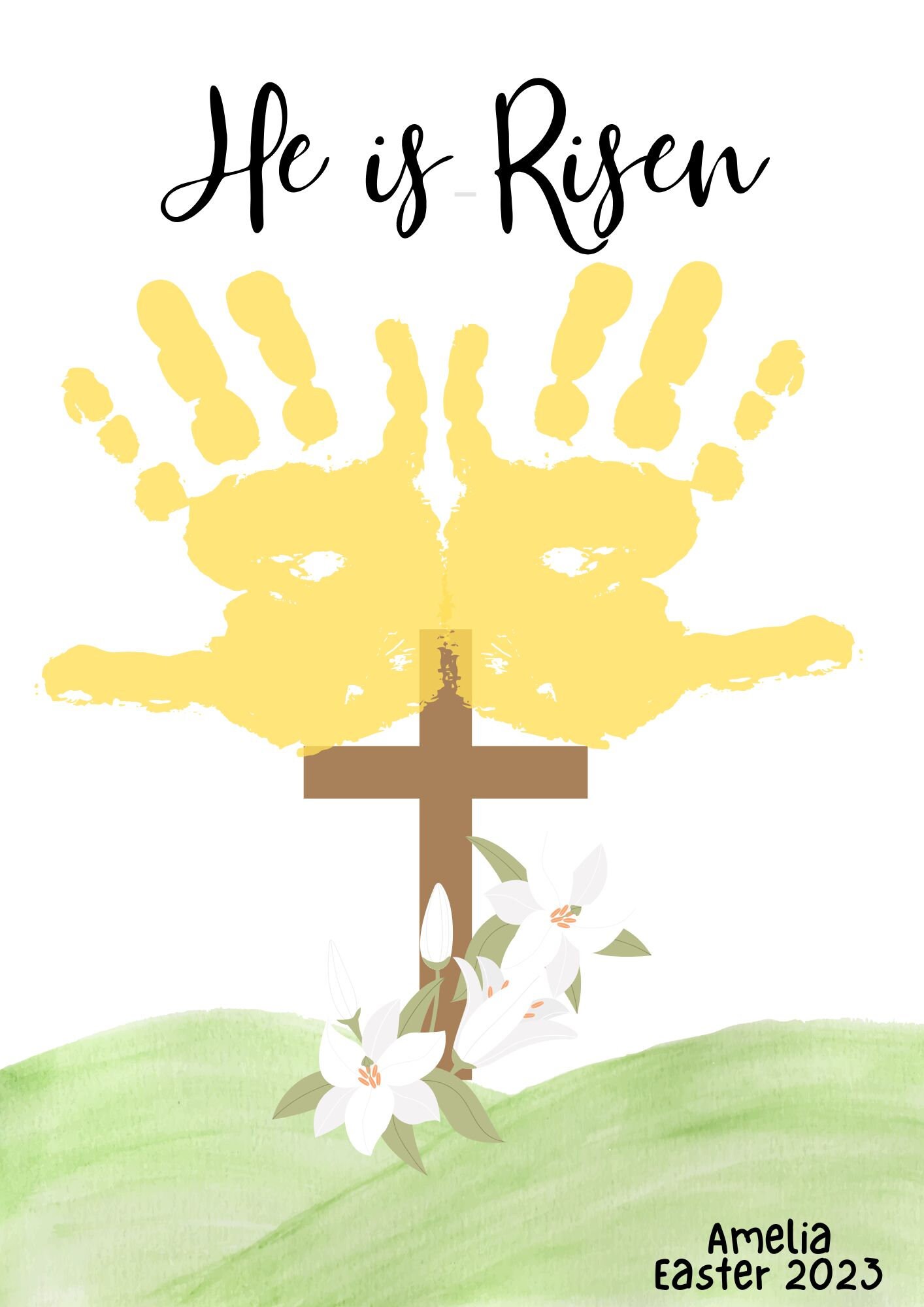 Easter Sunday School Crafts Christian Themed Handprint, 57% OFF