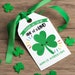 Printable Happy St Patricks Day Gift Tag, St Patricks Day TEACHER Treat ...