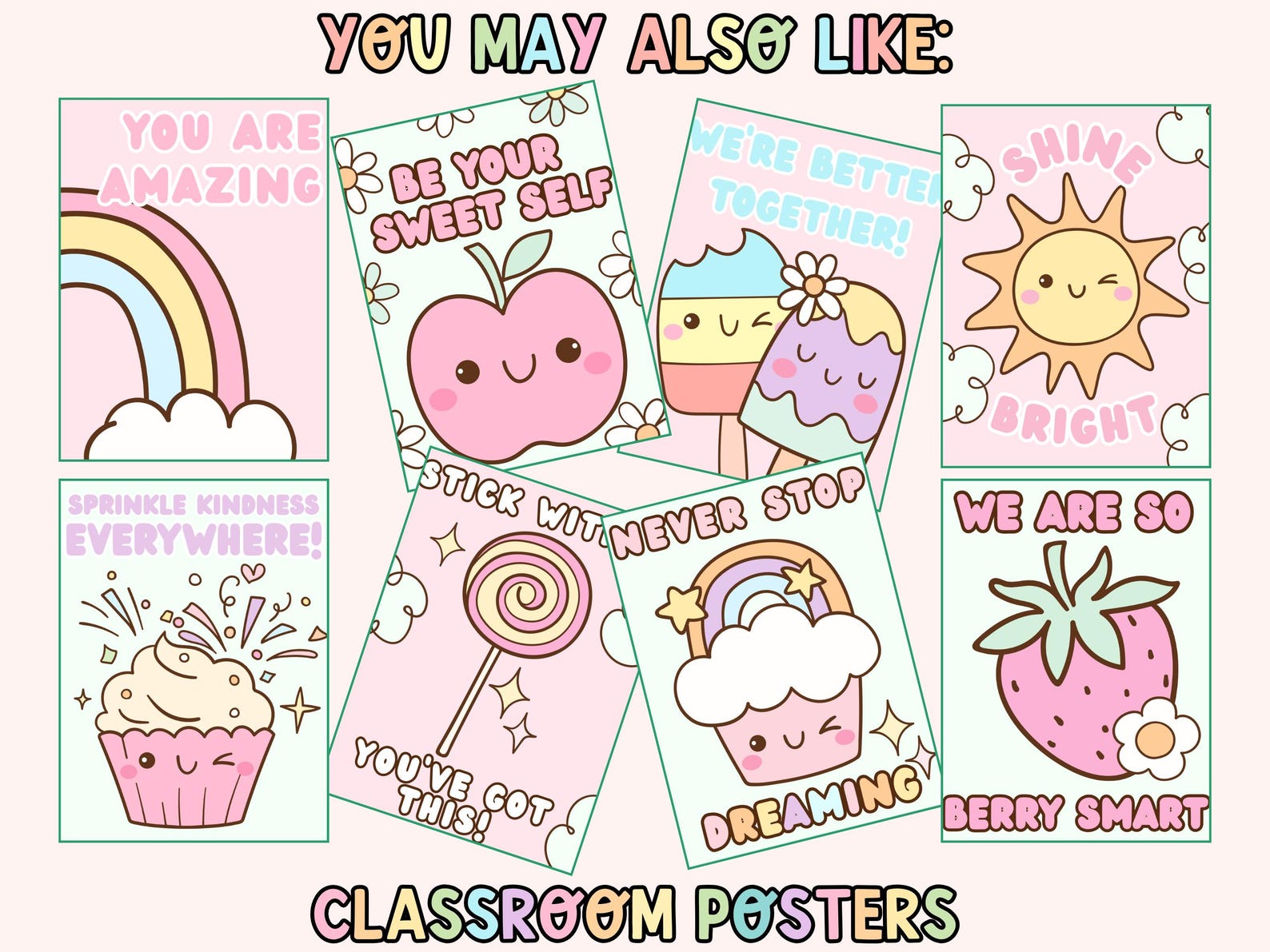 Sweet Theme Bulletin Board Kit, Classroom Decor (digital Download) - Etsy