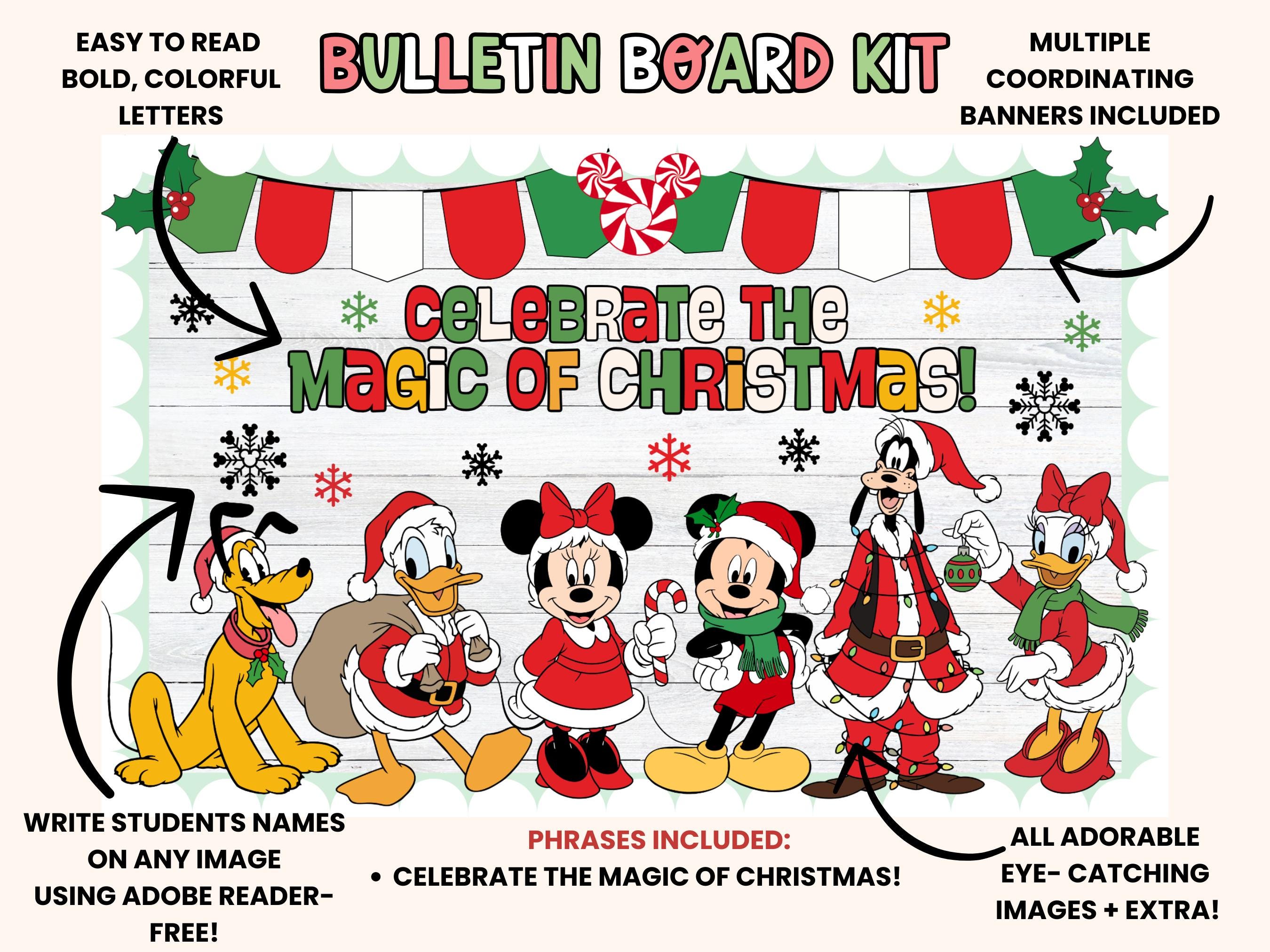 Christmas Bulletin Board Kit: Fun December Classroom Decor (digital ...