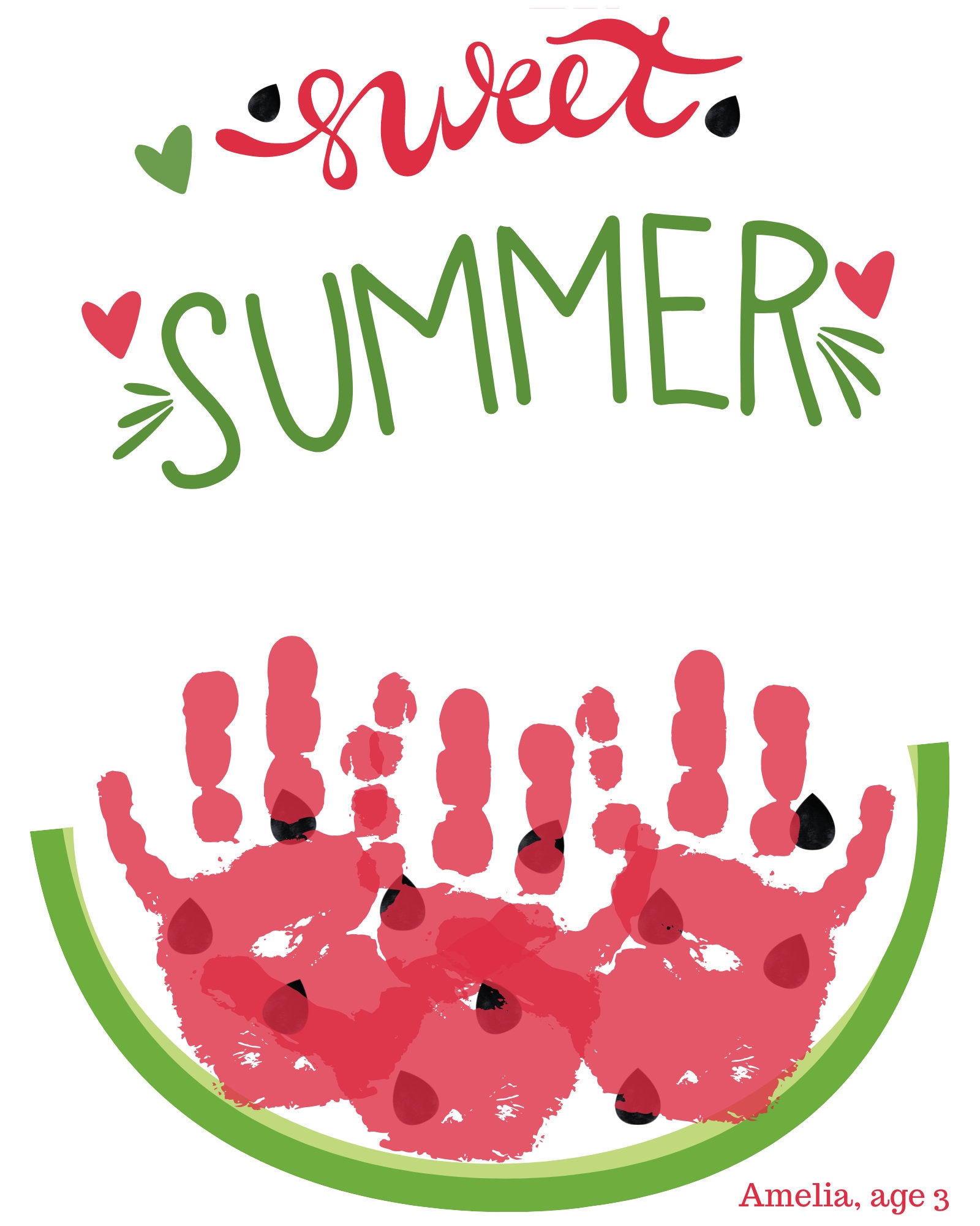 Summer Handprint Craft Bundle Summer Craft for Kids Homeschool Crafts ...