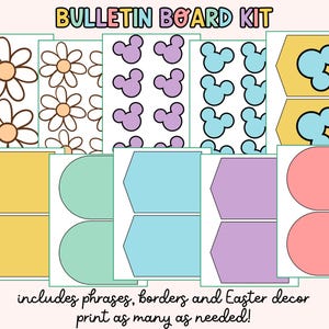 Easter Bulletin Board Kit: Spring Classroom Decor (printable) - Etsy