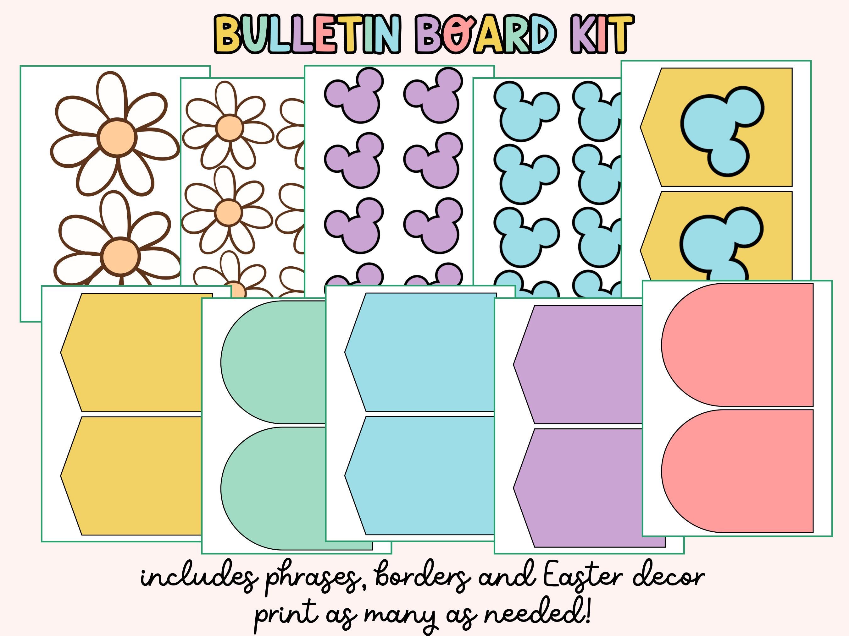 Easter Bulletin Board Kit: Spring Classroom Decor (printable) - Etsy