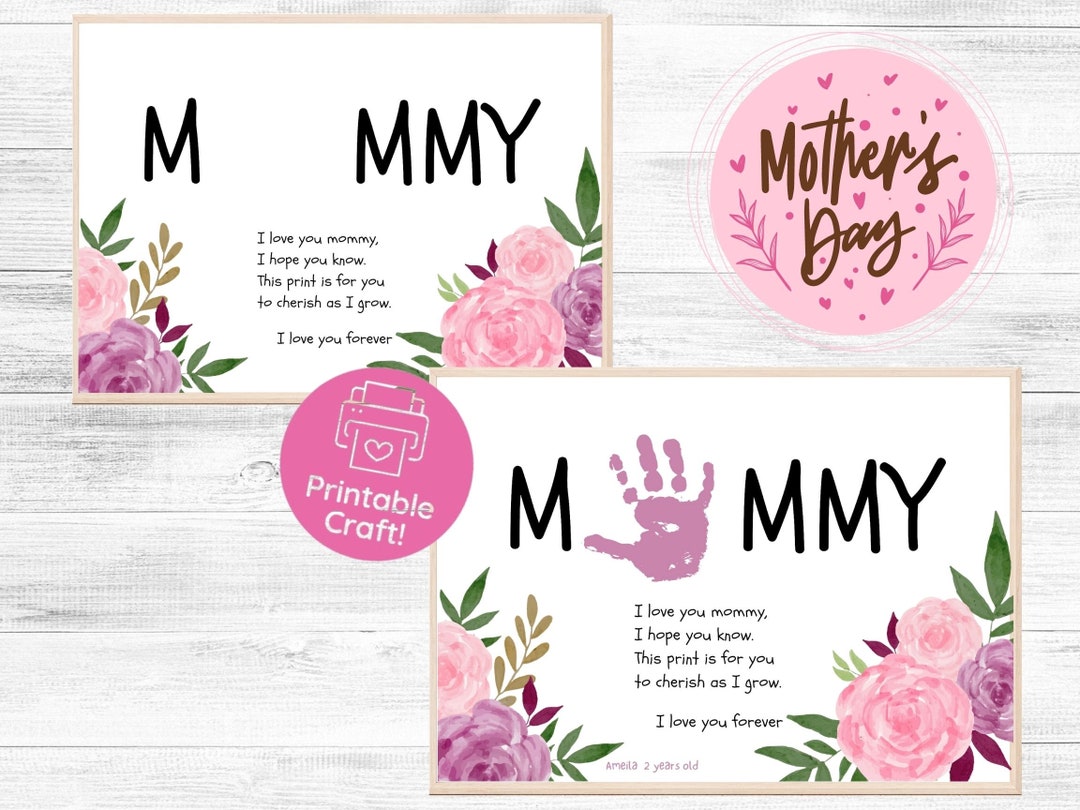 Printable Mothers Day Crafts for Preschoolers | Crafts for Pre-k and ...