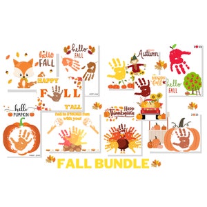 Halloween Handprint Craft Bundle | Halloween Handprint Art | Pumpkin ...