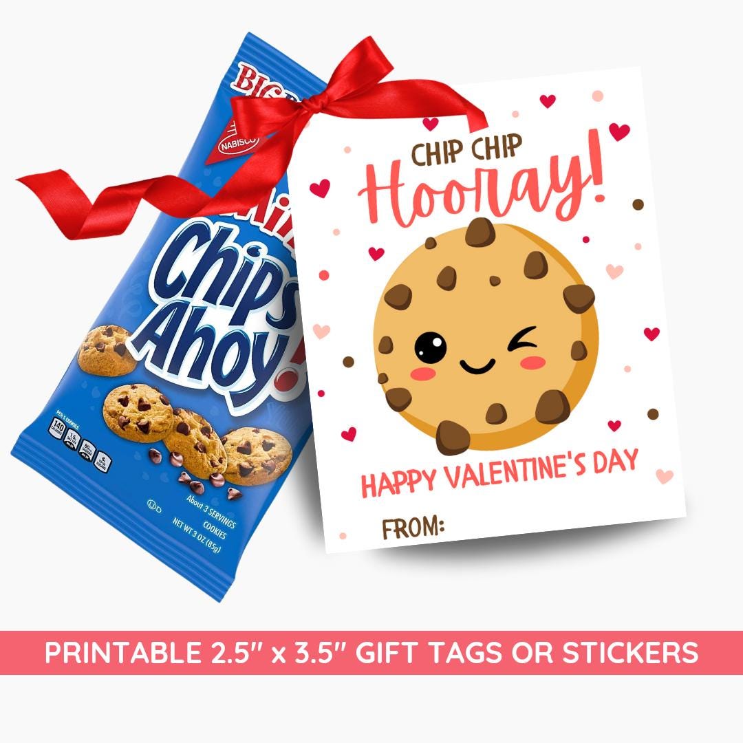 Chip Chip Hooray Valentine's Day Treat Tag (instant Download) - Etsy