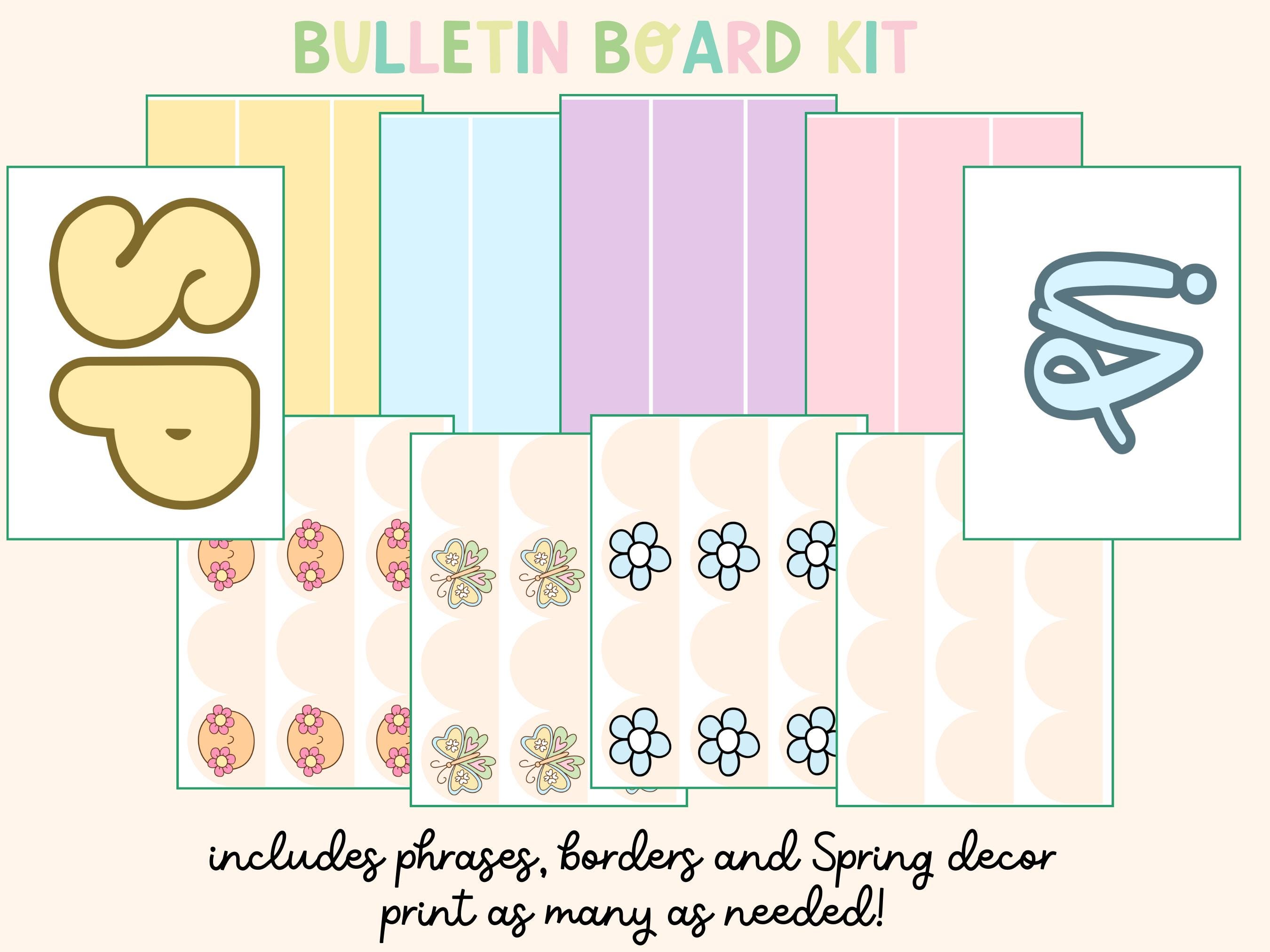 Spring Bulletin Board Kit: Classroom Decor (digital Download) - Etsy
