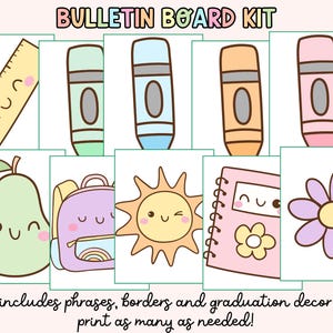 Groovy Classroom Decor: Back to School Bulletin Board Kit (digital ...
