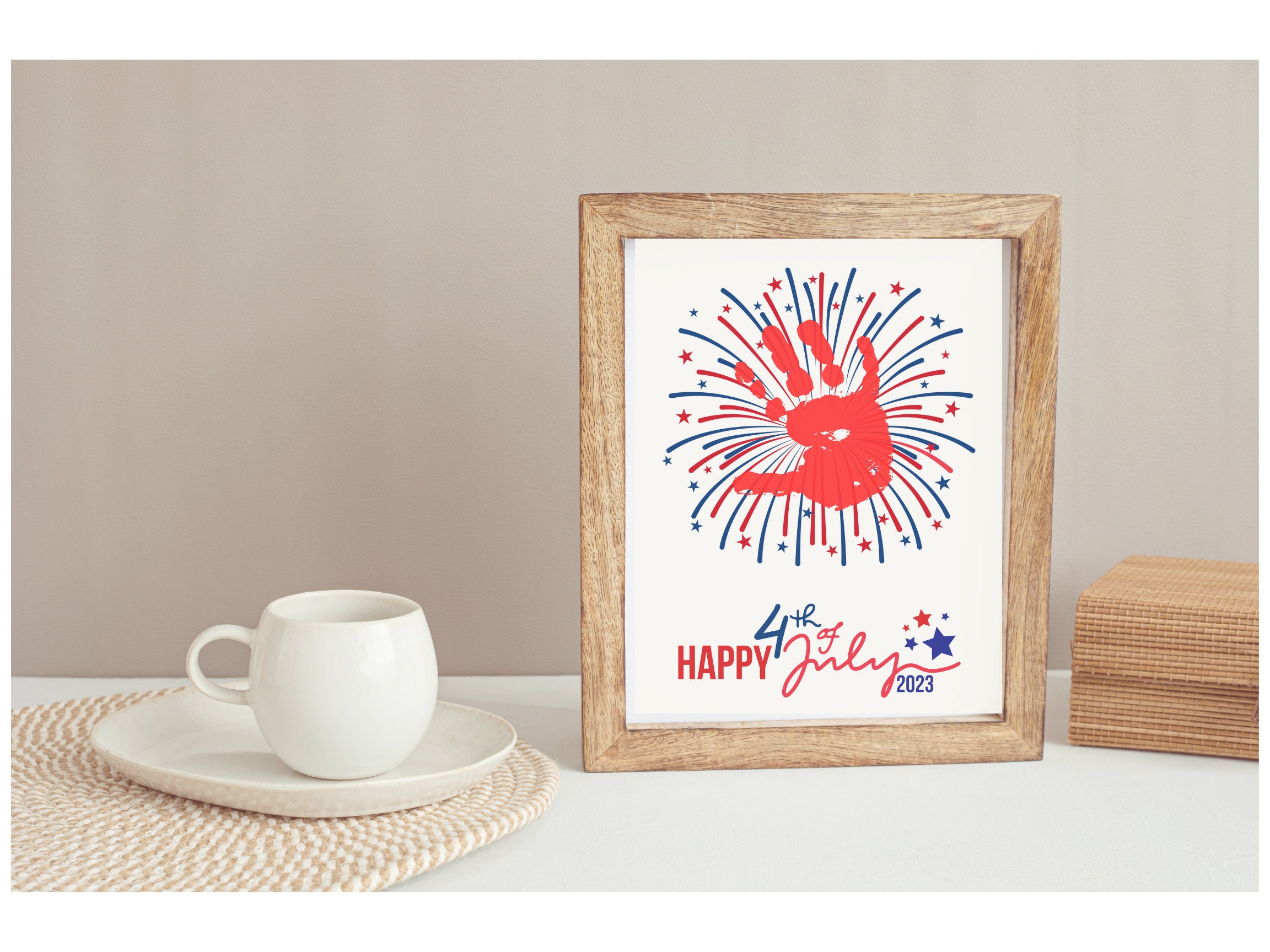 4th of July Handprint Craft Fourth of July Handprint Craft for Kids ...