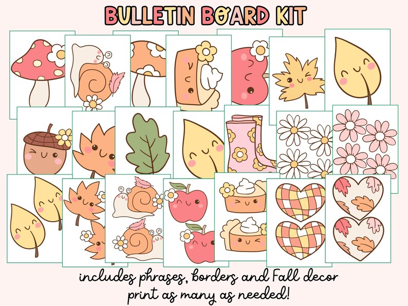 Happy Fall Y'all Bulletin Board Kit: Autumn Classroom Decor (PDF ...