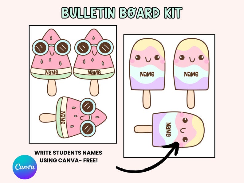 End of Year Bulletin Board Kit: Pastel Summer Classroom Decor (digital ...