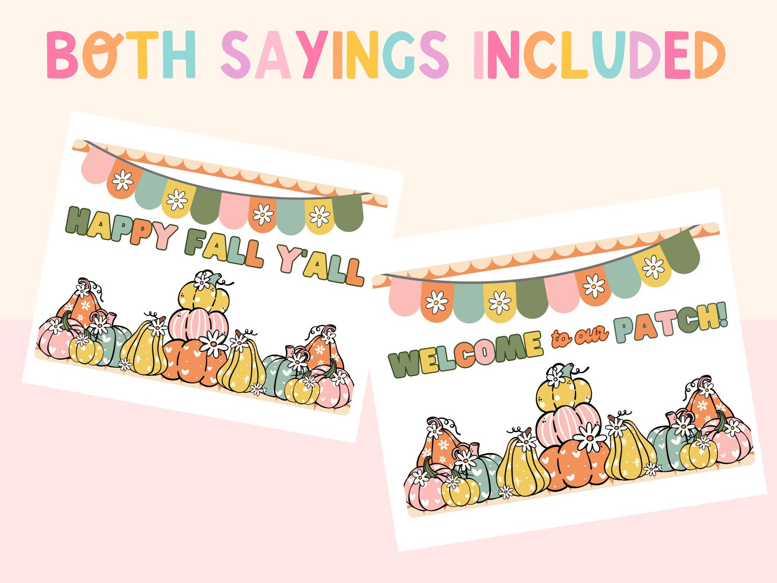 Happy Fall Y'all Bulletin Board Kit: Classroom Decor (digital Download ...