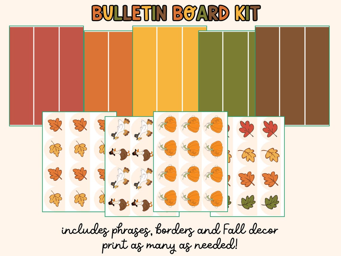 Thanksgiving Silly Goose Bulletin Board Kit: Printable November ...