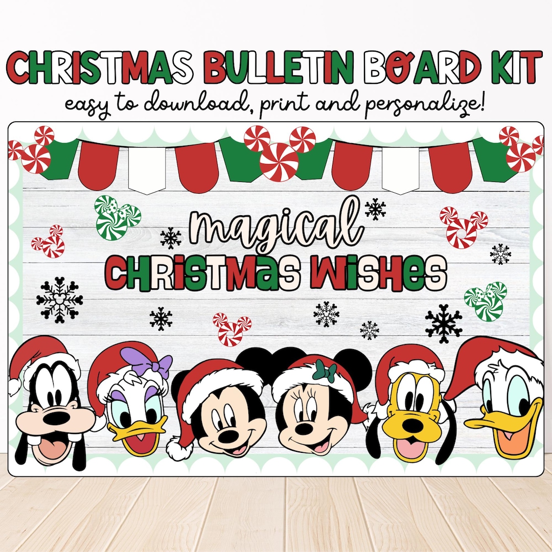 Christmas Bulletin Board Kit: Fun December Classroom Decor (digital ...