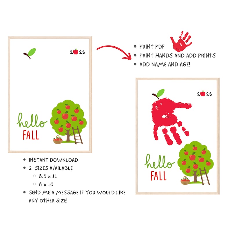 Fall Handprint Craft Fall Craft for Kids Fall Handprint Art Preschool ...